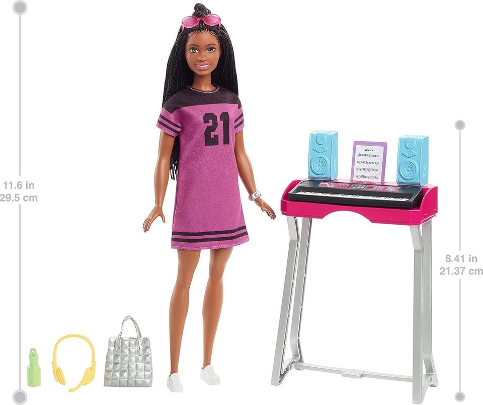 BARBIE MUSIC Playset BROOKLYN RECORDING Studio Doll Included Playset | eBay
