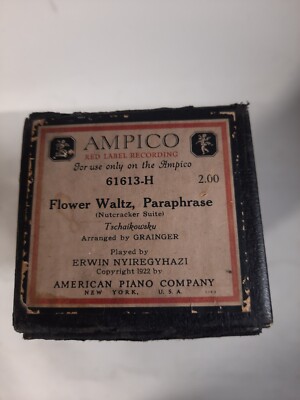 Vintage Ampico Piano Roll 61613-H Flower Waltz, Paraphrase Ewrin ...