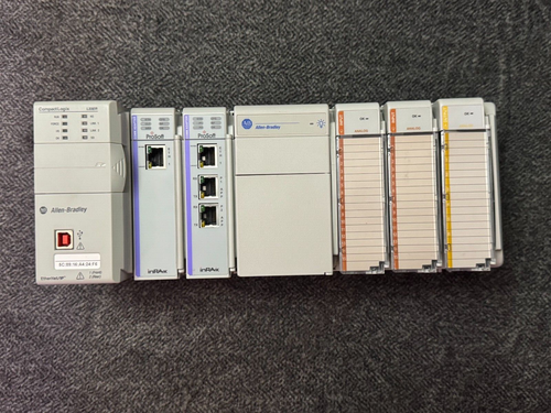Allen-Bradley CompactLogix 1769 L33ER MVI69E PB4 IF16C OF8C ECR Rack | eBay