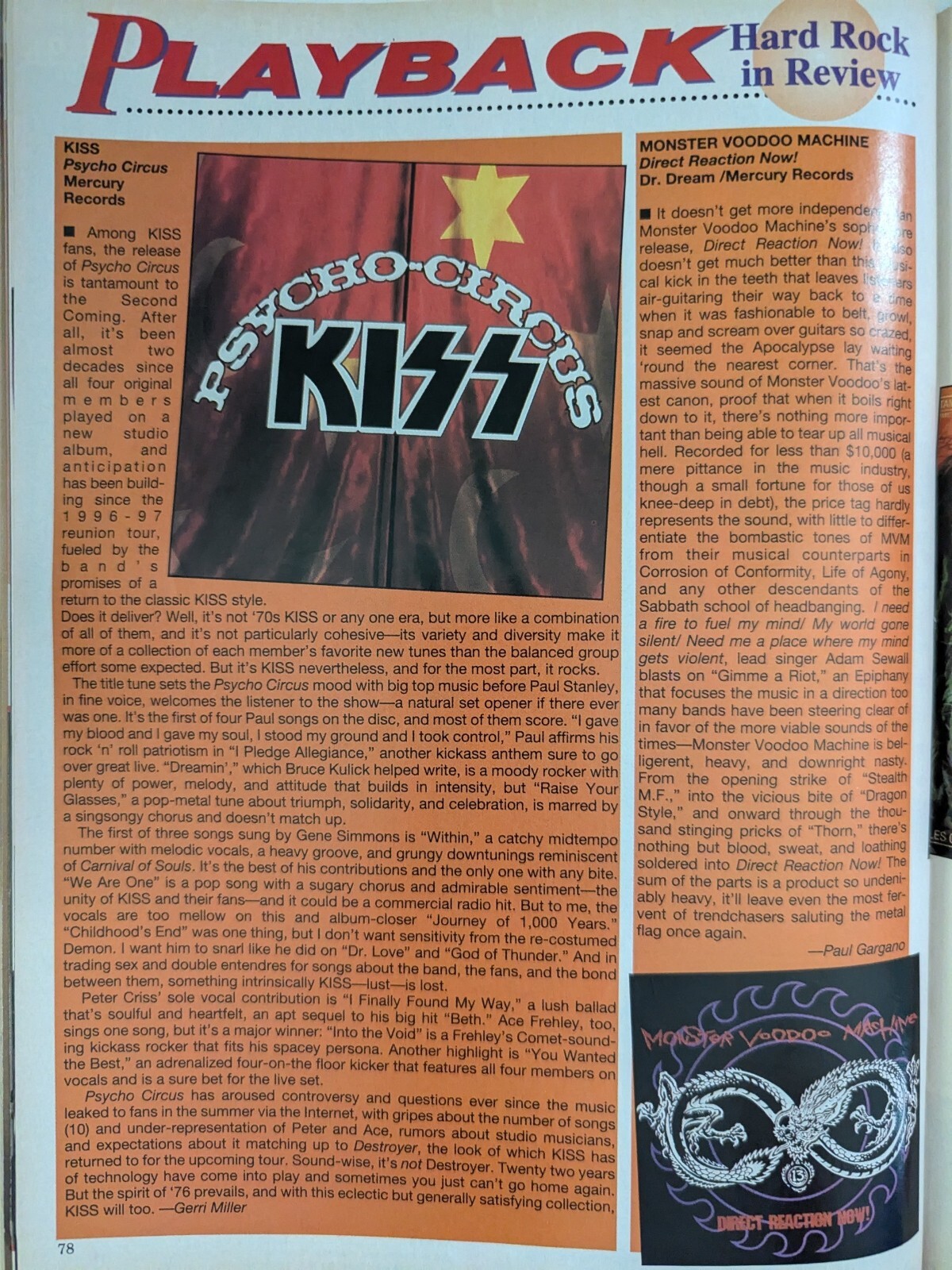 Metal Edge Magazine December 1998 KISS, White Zombie, Zim Zum, Ratt ...