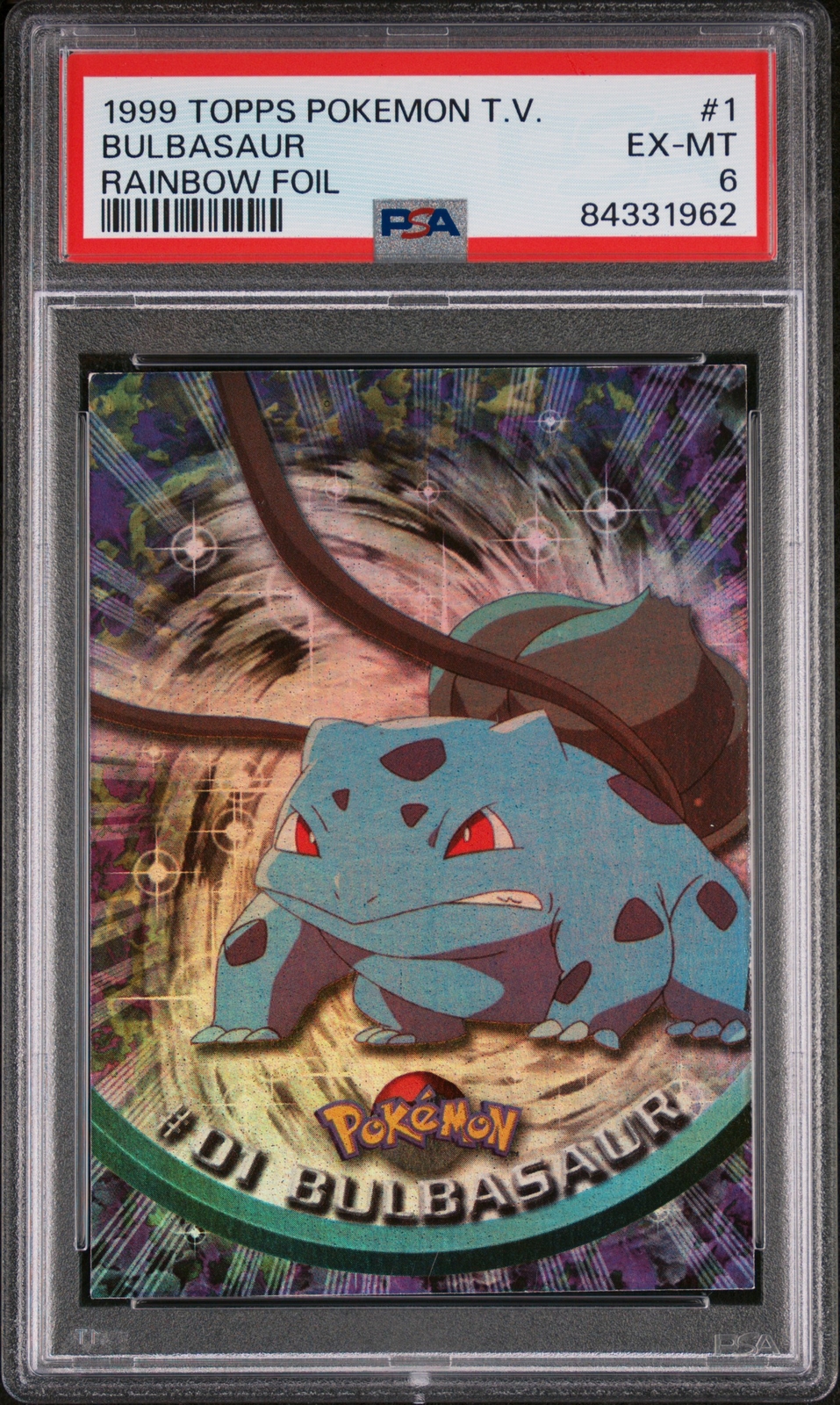 1999 Topps Pokemon TV #1 Bulbasaur Rainbow Holo - PSA 6 | eBay