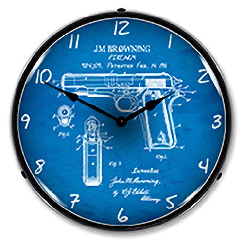 1911 Colt Patent, Lighted Backlit LED Wall Clock, Free Shipping | eBay