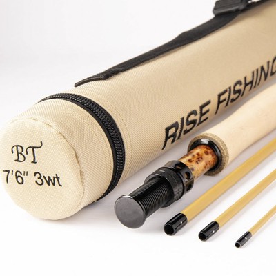 Rise 8' 6" Black and Tan Series Fly Rod | eBay