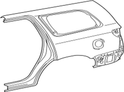 61611-0C091 Toyota Panel, quarter, rh 616110C091, New Genuine OEM Part ...