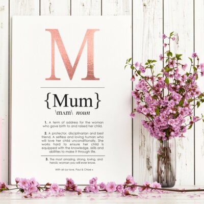 MUM Definition Art Print Portrait | eBay