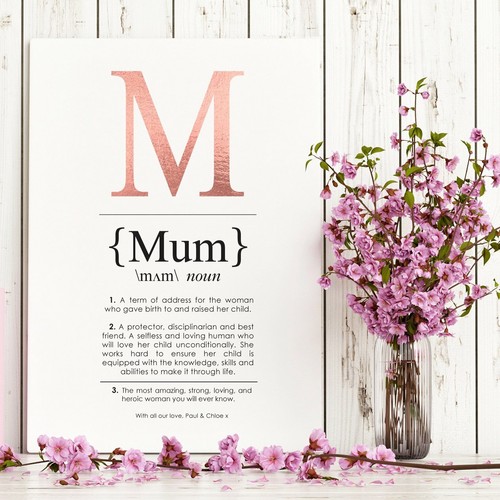 MUM Definition Art Print Portrait | eBay