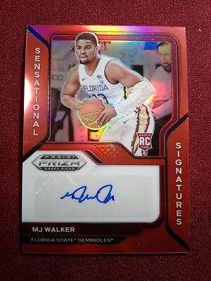 2021 Panini Prizm Draft Picks MJ Walker Phoenix RC Card Number SS-MJW ...