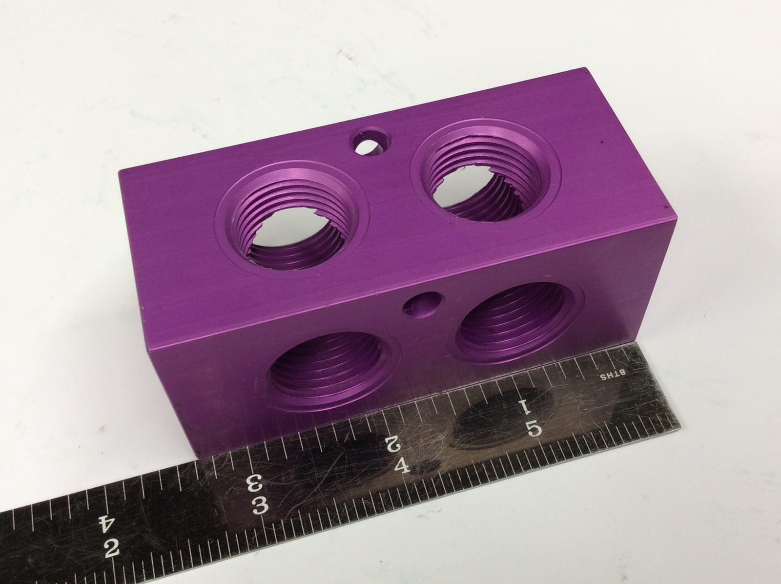 Air Manifold Block Hydra Flex HF-AJP-T-G8-2 Distribution Block Aluminum ...
