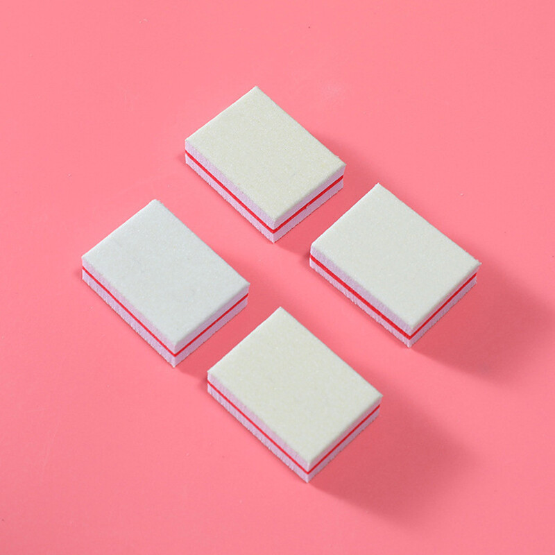 50PCS Mini Nail Sponge Files Buffer Block Buffing Sanding Pedicure ToPT ...