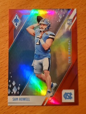 2022 Chronicles Phoenix Red #12 Sam Howell UNC Commanders Rookie QB #'d ...