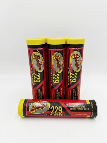 Schaeffer 229 Ultra Red Supreme Waterproof MOLY Grease 14OZ X 6 TUBES ...