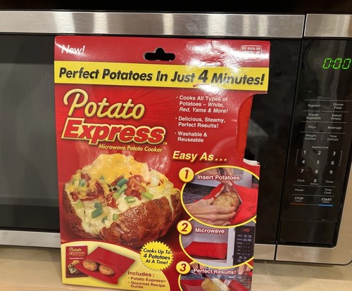 Potato Express As Seen On TV Microwave Potato Cooker Fast Shipping 4 ...