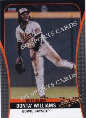 2023 Bowie Baysox Donta' Williams RC Rookie Baltimore Orioles Minor ...
