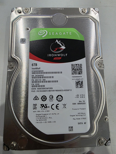 Seagate ST6000VN0033 Iron Wolf 6TB Internal 3.5" SATA | eBay