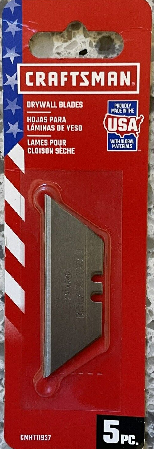 5-Pack Craftsman Heavy-Duty Carbon Steel Utility Blades- CMHT11921 ...