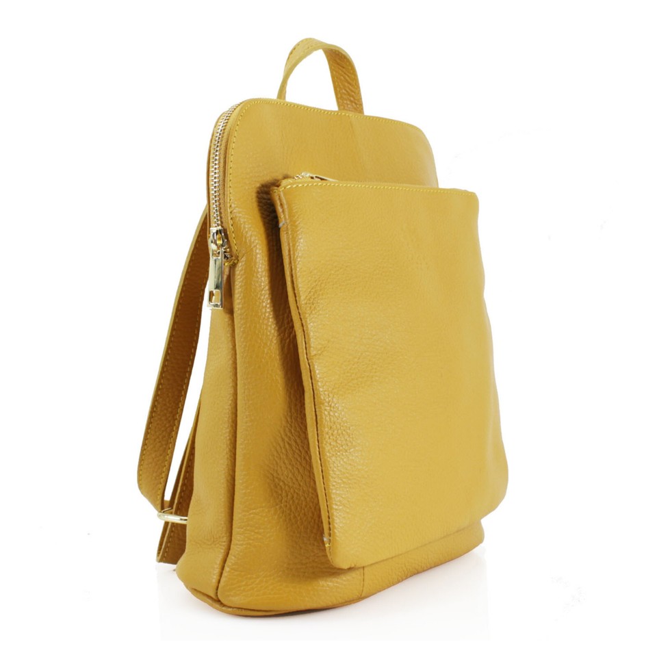 Grab Handle Leather Backpack Bag Unisex Gym Travel Rucksack Shoulder ...