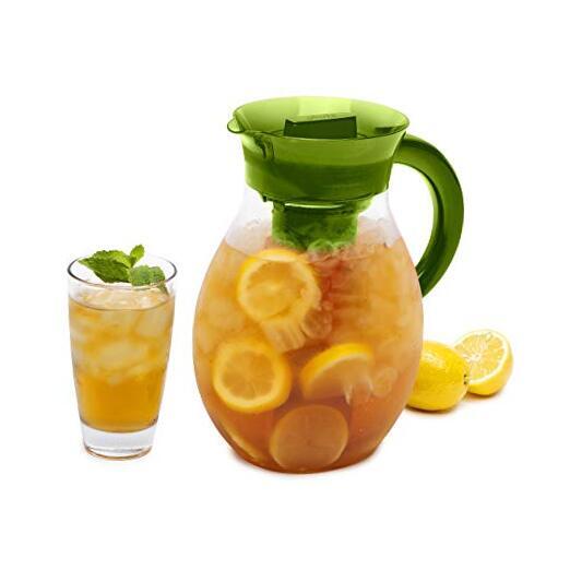 The Big Iced Tea Maker and Infuser, Plastic Beverage with Leak Green ...