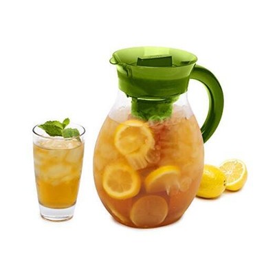The Big Iced Tea Maker and Infuser, Plastic Beverage with Leak Green ...