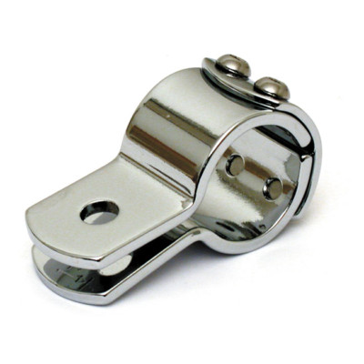 Universal Chrome Mount 3-Piece Clamp 1.1/4" With 1/2" Mounting Hole ...