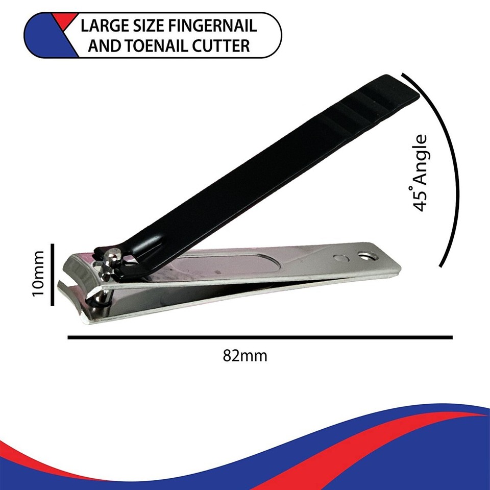 Finger Nail Clippers Cutters Trimmer Nipper Toe Nail Large Black UK | eBay