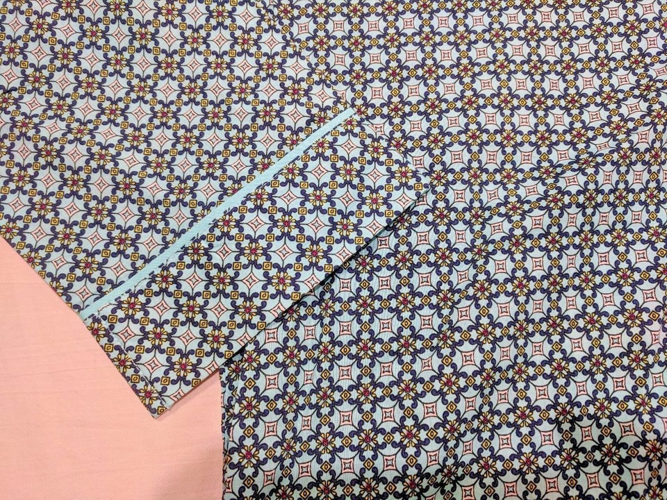 VICTORIA'S SECRET sleep shirt top size S blue print pajama long sleeve ...