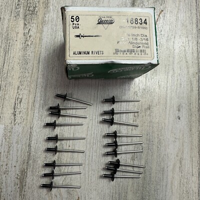Auveco # 16834 Ford Windshield Rivet 1/8" Diameter 1/8"-3/4" Grip. Qty ...