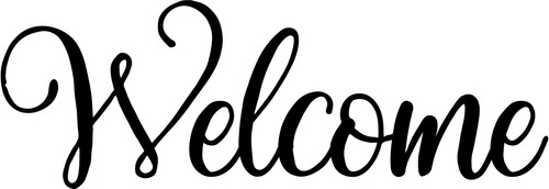 WELCOME Door window wall Sticker Decal Self Adhesive Vinyl pintrest ...