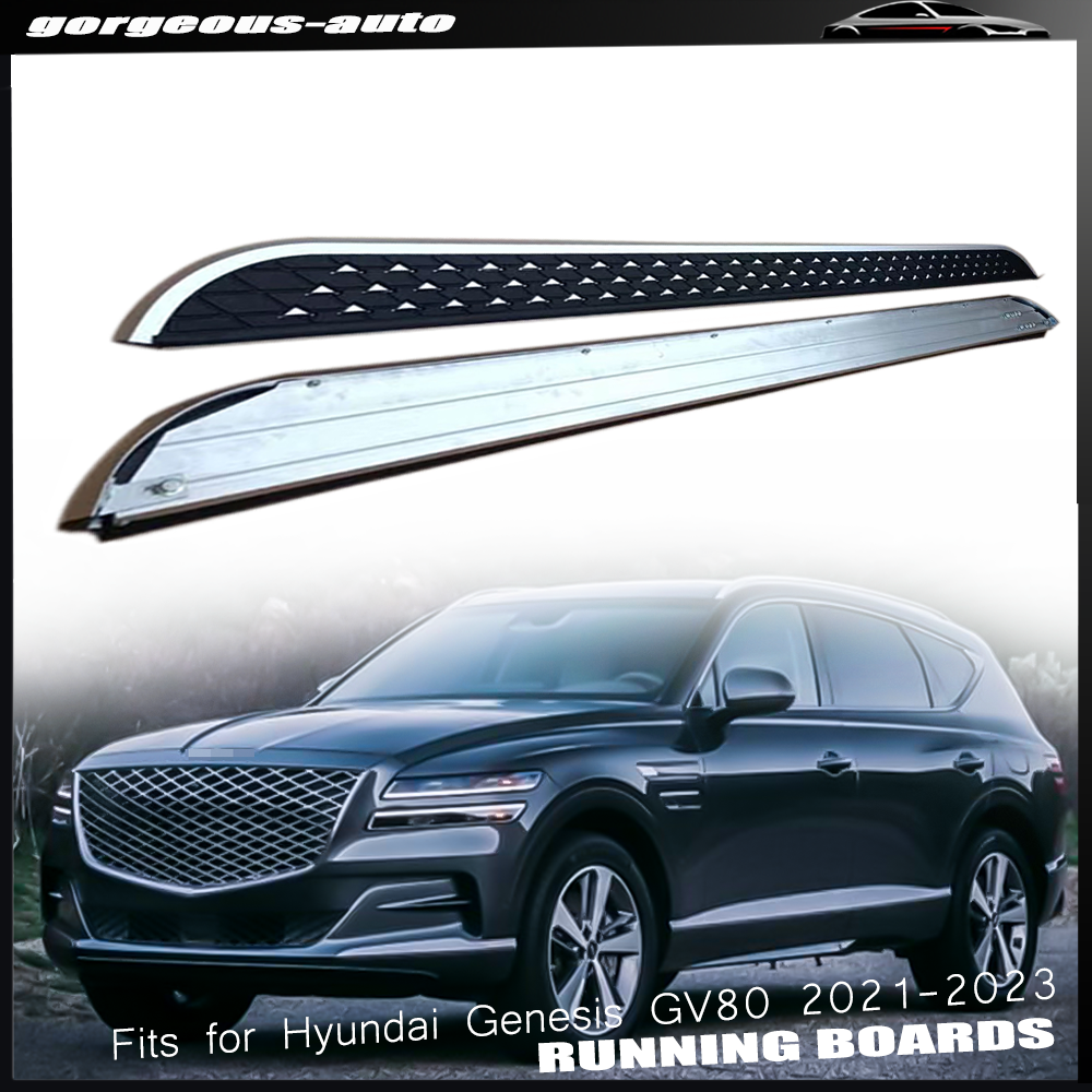 Fit for Hyundai Genesis GV80 2021-2025 Running Boards Side Steps Pedals ...