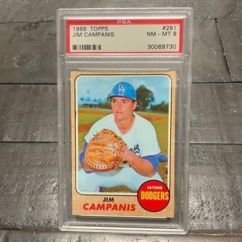 1968 Topps Jim Campanis #281 *Dodgers* PSA 8 NM-MT | eBay