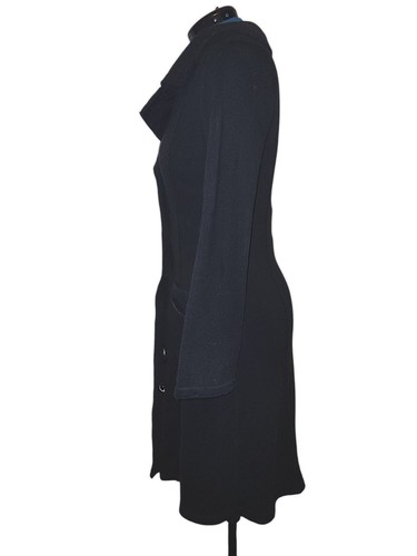 Millard Fillmore Black Cotton Duster Goth Trench Coat Double Breasted ...