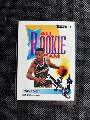 1991-92 Skybox NBA All-Rookie Team Dennis Scott Orlando Magic #320 On ...