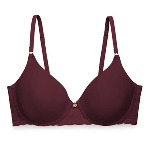 Natori 136059 Sheer Jacquard Full Fit Contour Underwire Bra, Wine New ...