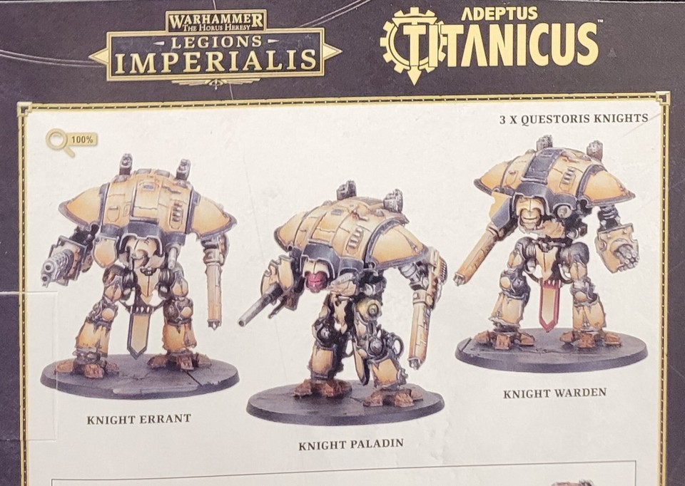 Imperial Knights Questoris Legions Imperialis Titanicus Warhammer 40K ...