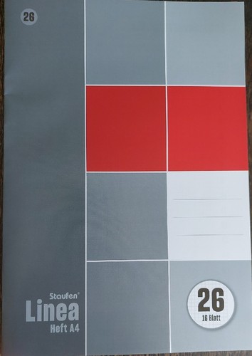 4 Stück Schulheft Heft A4 Lin 26 kariert 16Bl Staufen | eBay.de