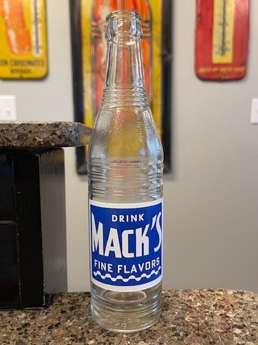 Vintage MAC'S FINE FLAVORS ACL Soda Bottle, Excellent Condition 10 oz ...