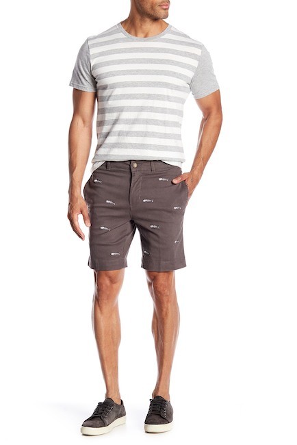 NWOT Men's 34 Vintage 1946 Bonefish Short Grey Cotton Spandex Slim Fit ...