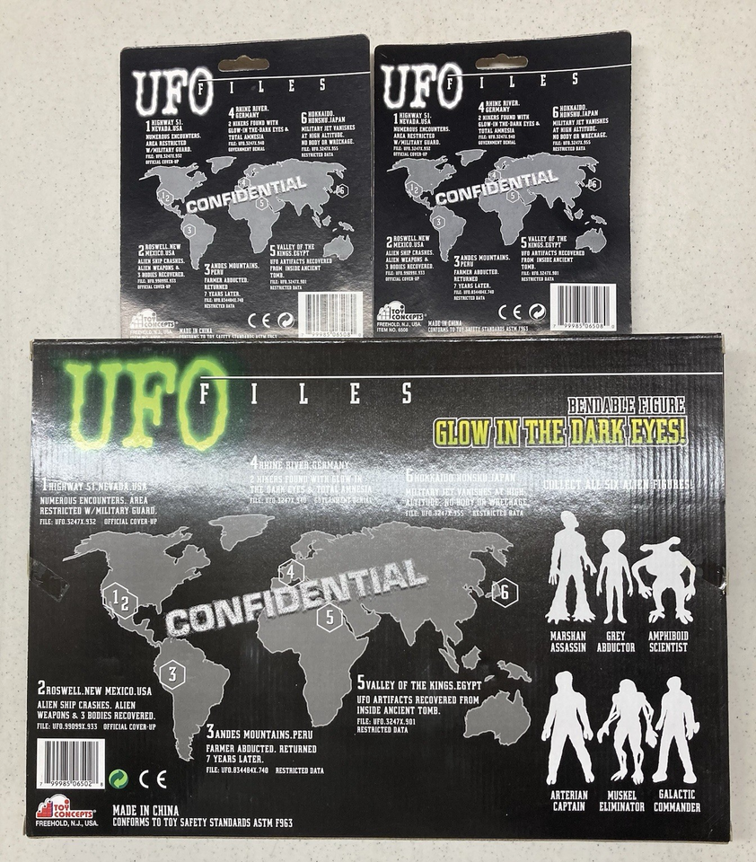 UFO Files Alien Figures concept toys Bendable Poseable 90,s | eBay