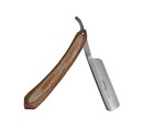 Wood Handle Straight Edge Barber Hair Shaving Razor Folding Knife ...