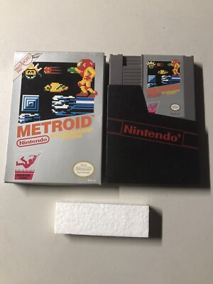 Metroid Nintendo NES REV - A Oval Seal Box & Game Only TESTED | eBay