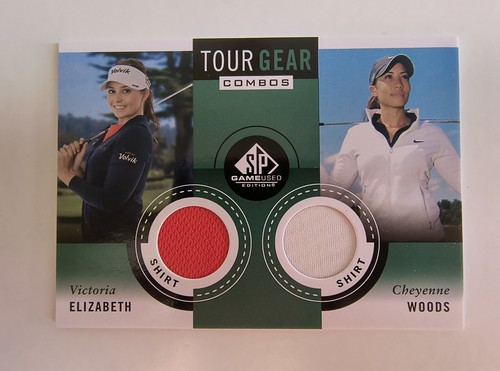 Victoria ELIZABETH Cheyenne WOODS Shirt Card 2013 SP Game Used TOUR ...