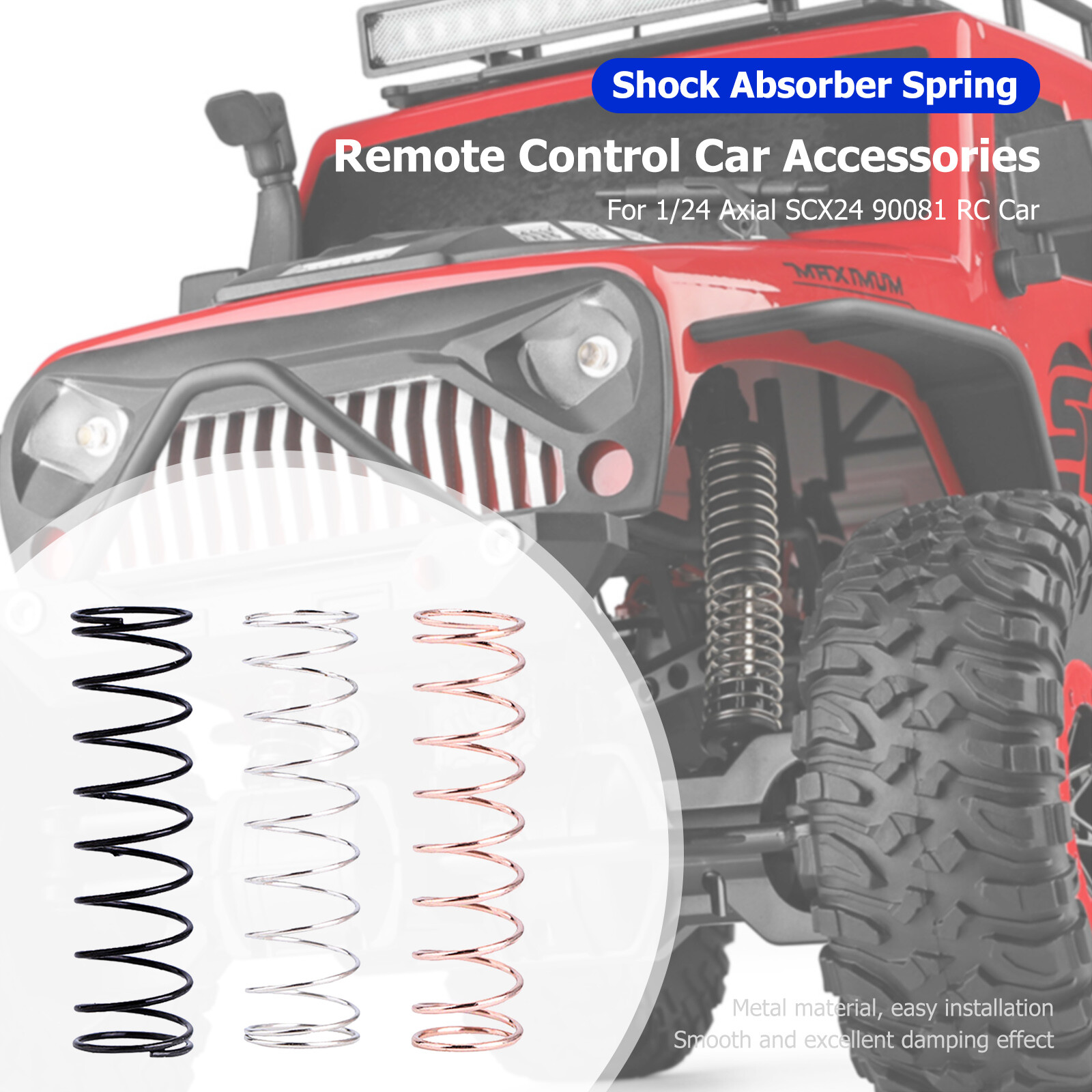 12pcs Shock Absorber Springs for 1/24 RC Crawler Axial SCX24 90081 ...