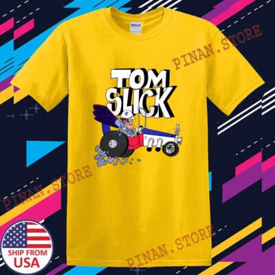 Tom Slick Cartoon Men's Daisy Yellow Size S-5XL | eBay