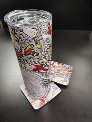 Yakuza Kiryu Kazuma dragon tattoo Stainless steel Tumbler mug drinkware ...