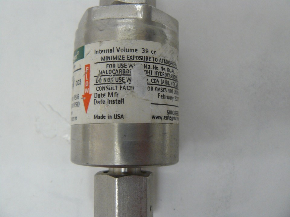 Entegris CE35KFI4R GateKeeper inert gas purifier 1slpm max flow | eBay