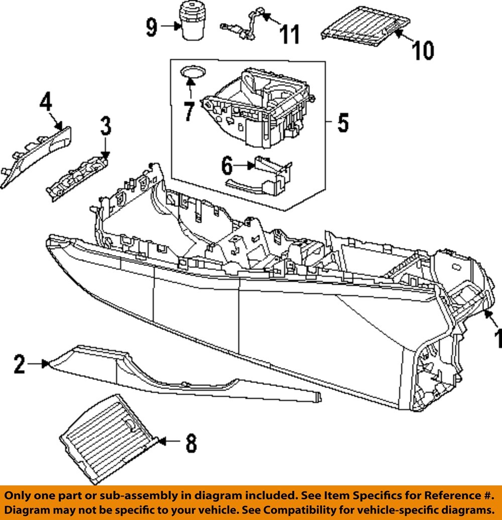 MERCEDES OEM 20-23 GLE350 Console Console-Front Cupholder 1678109903 | eBay