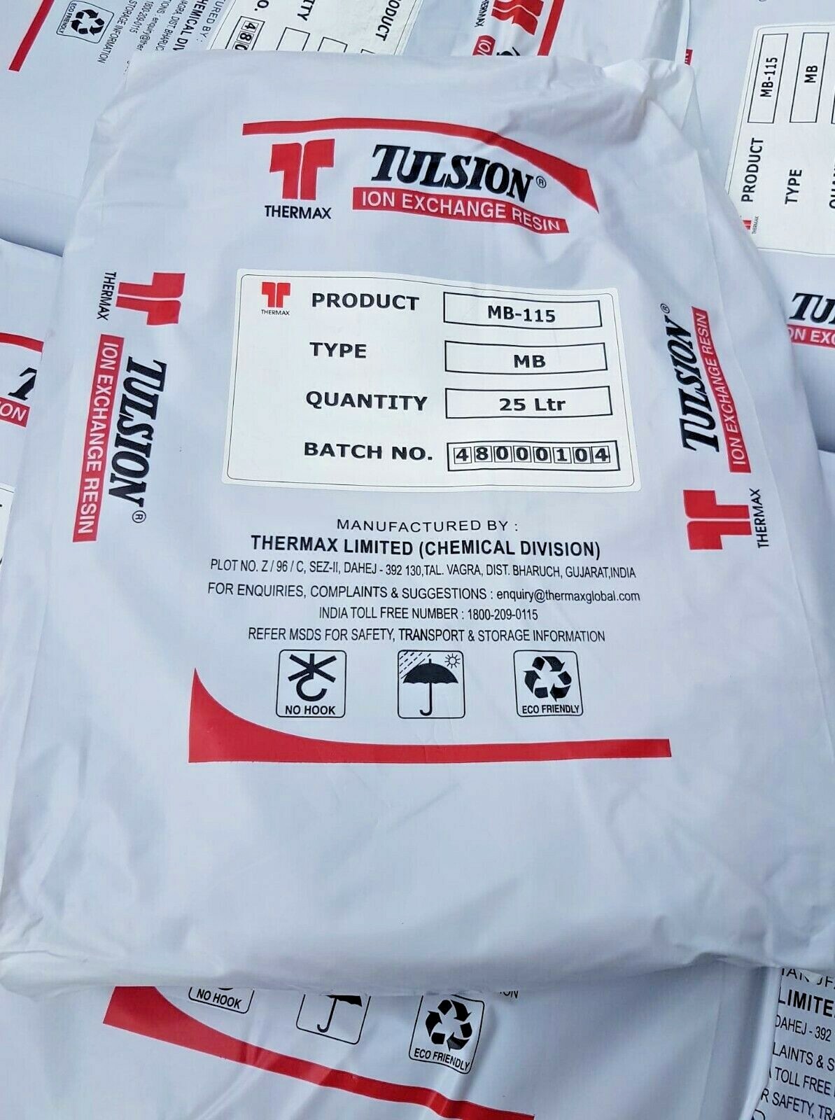 DI Mixed Bed Ion Exchange Resin Tulsion MB-115 RO Reverse Osmosis ...
