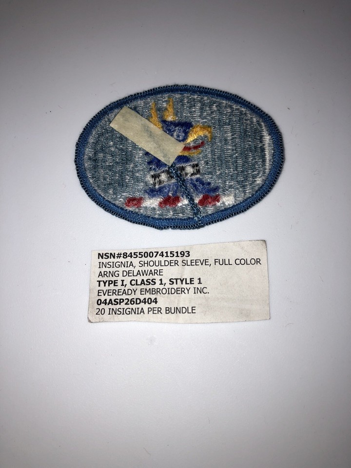 Delaware National Guard U.S. Army Shoulder Patch Insignia | eBay