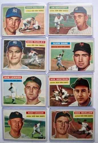 8 Topps 1956 B/B Cards #'S 40, 104, 148, 156, 241, 301, 302, 321 | eBay