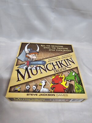 Steve Jackson Games SJG1483 Munchkin Deluxe Board Game 791159703552| eBay
