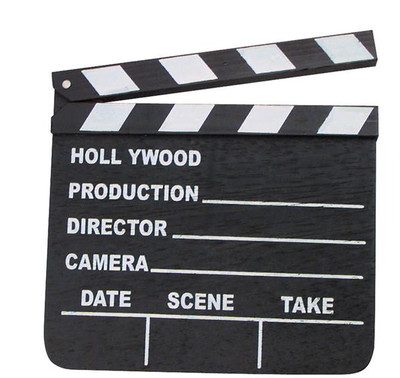 NEW HOLLYWOOD CLAPBOARD CLAPPER CLAP BOARD MOVIE SIGN DIRECTOR'S PROP ...